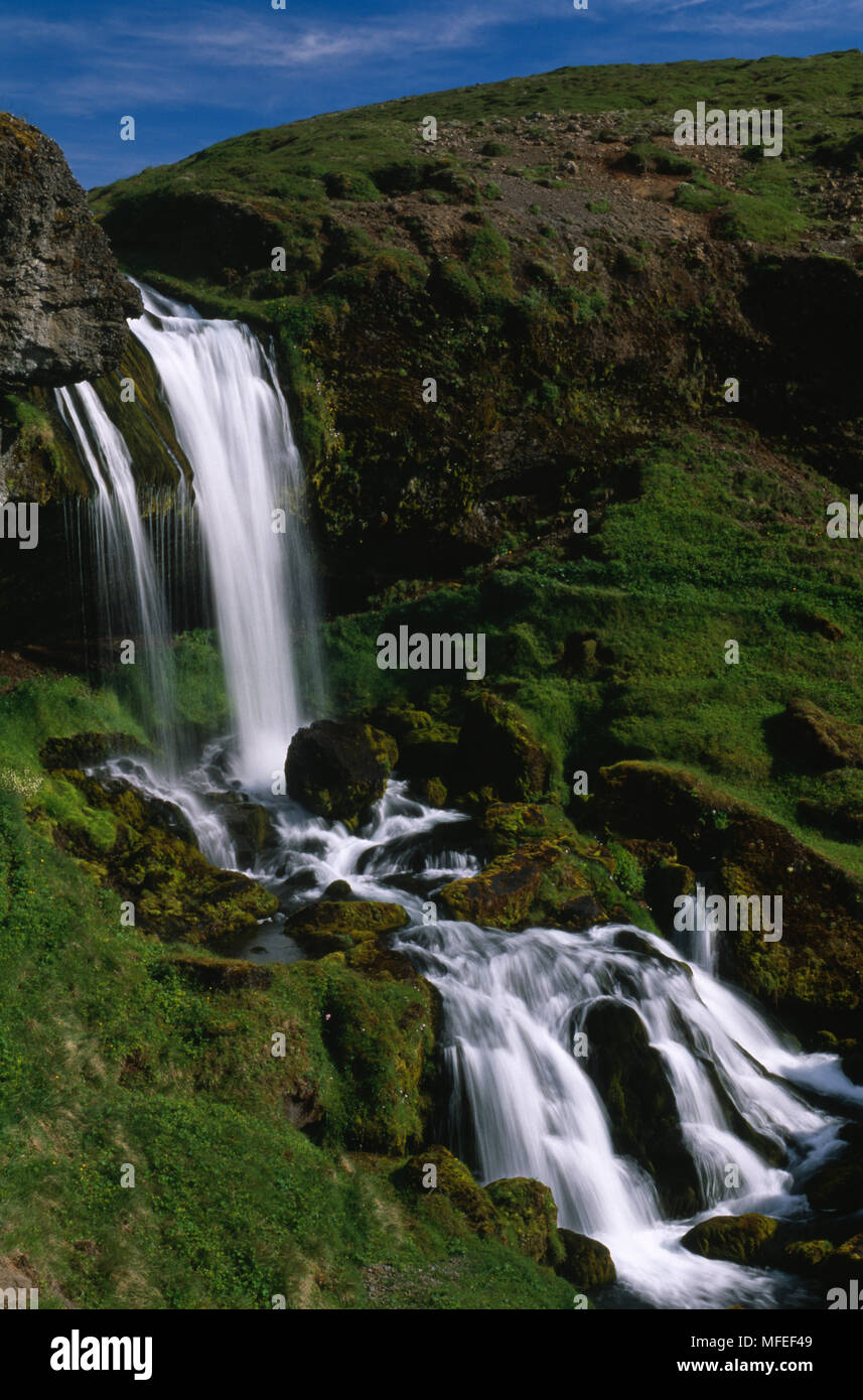 WATERFALL Snaefellsness Peninsula, Iceland. July Stock Photo - Alamy