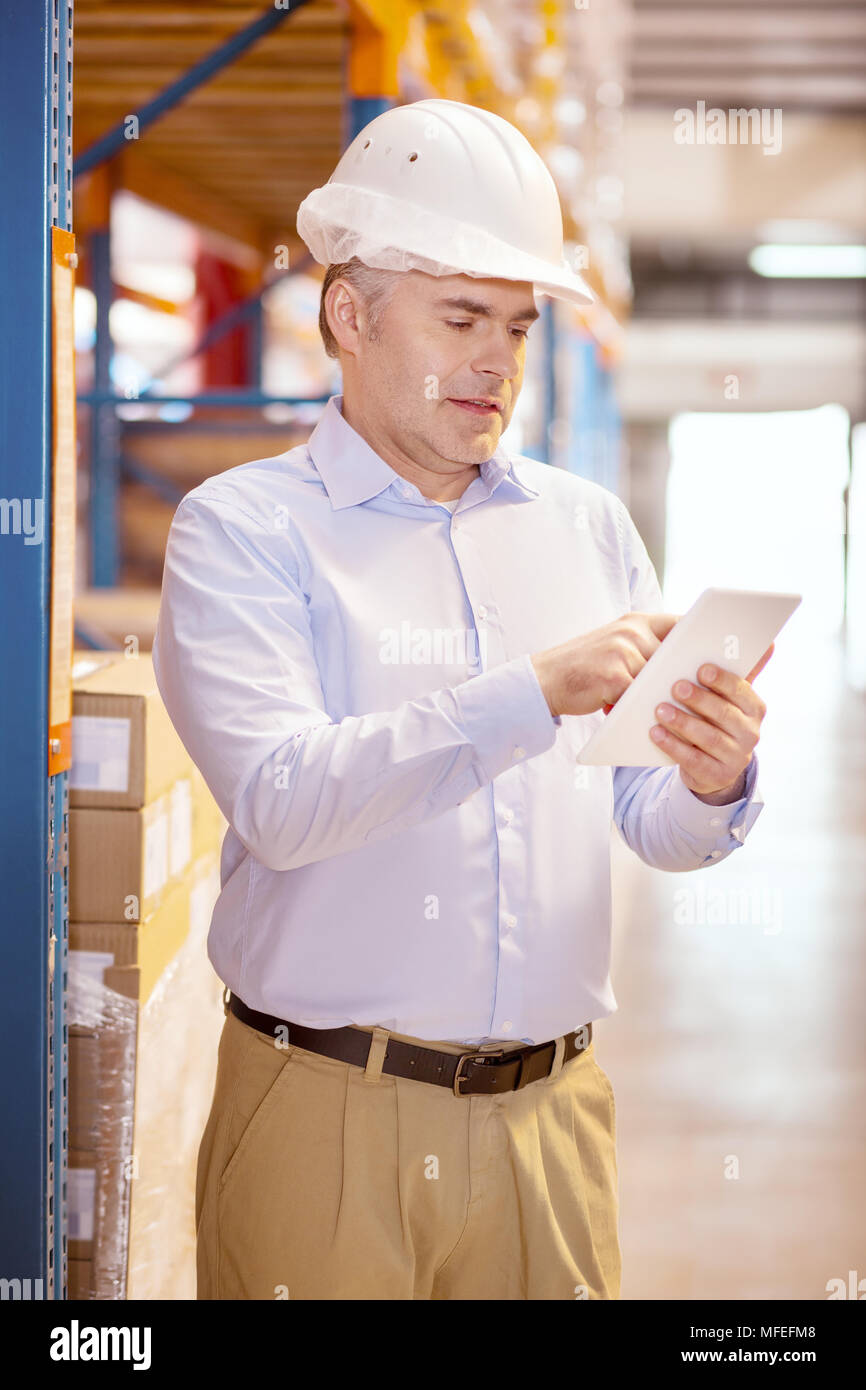 Serious professional businessman working Stock Photo - Alamy