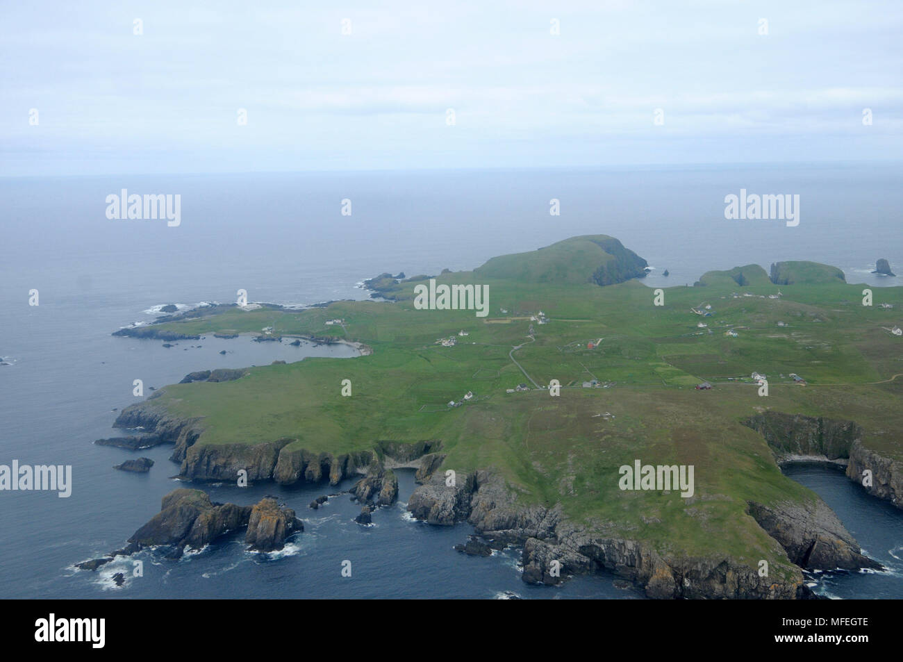 Fair isle aerial hi-res stock photography and images - Alamy