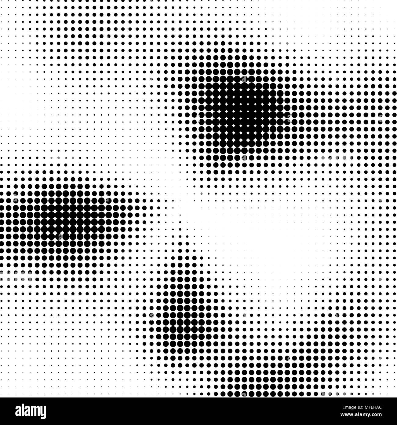 Abstract Halftone Texture. Vector black and white background Stock ...