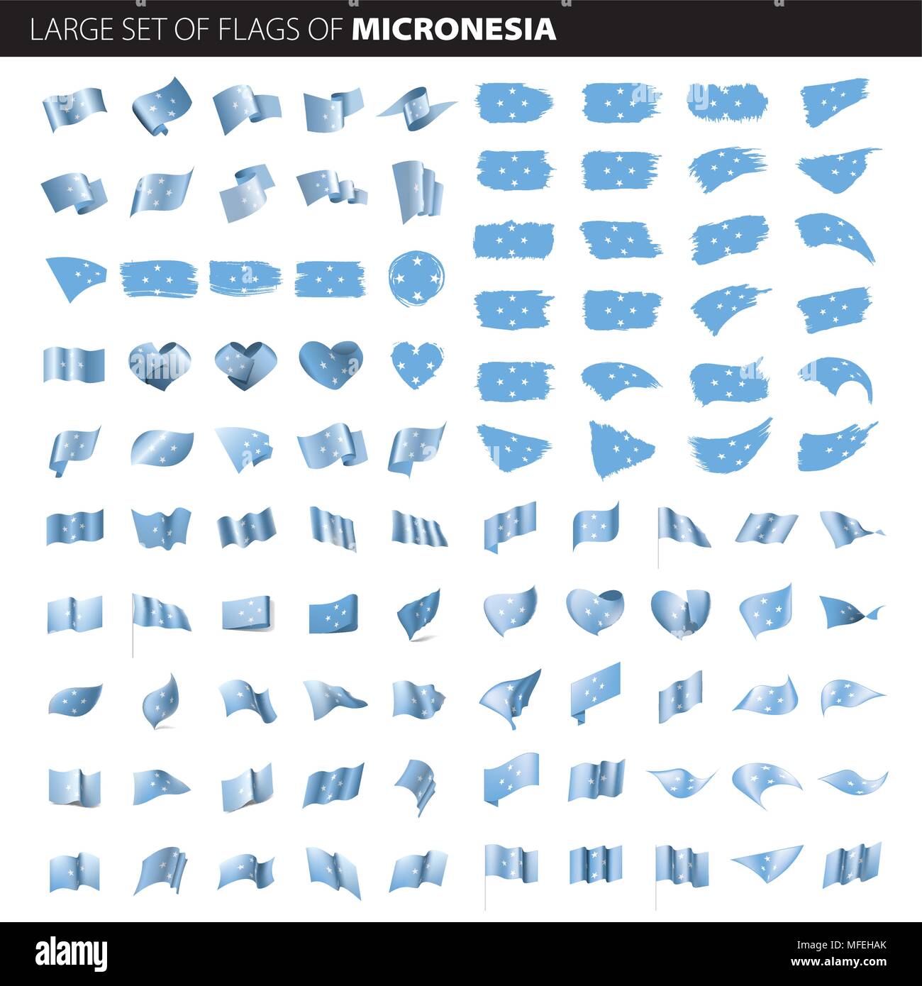 Federated States Micronesia flag Stock Vector Image & Art - Alamy