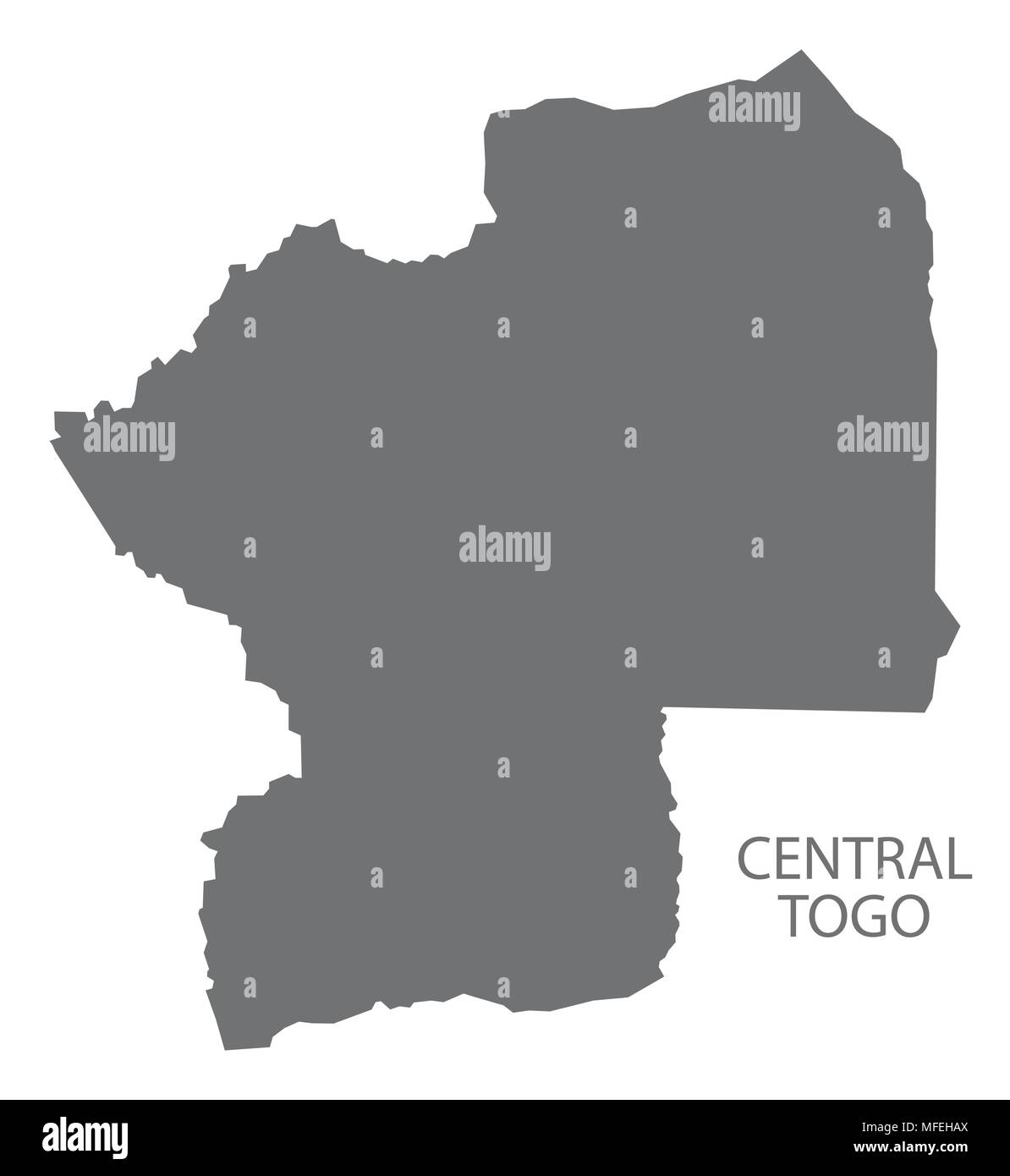 Administrative divisions of togo map hi-res stock photography and ...