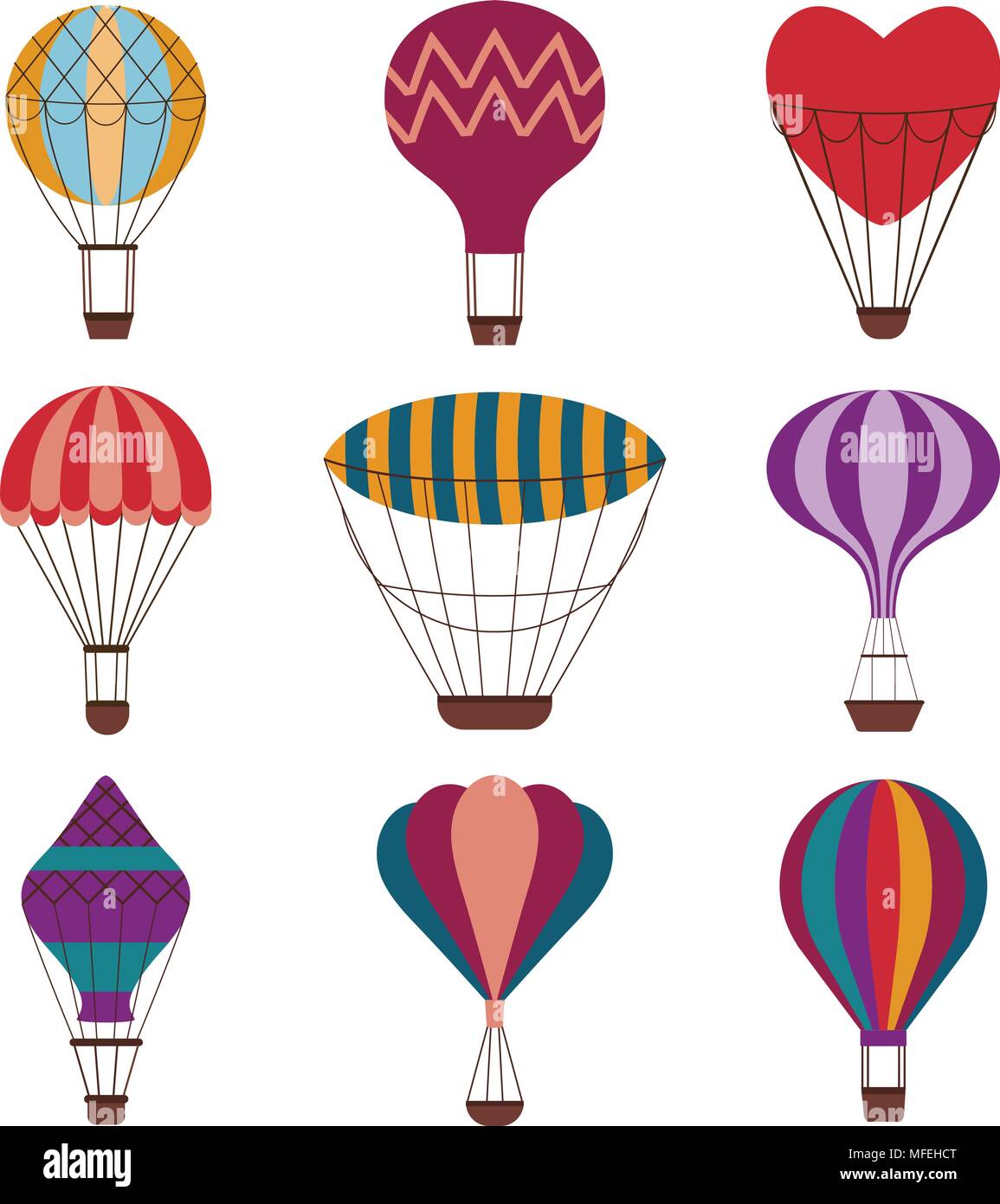 Old gas balloon Stock Vector Images - Alamy