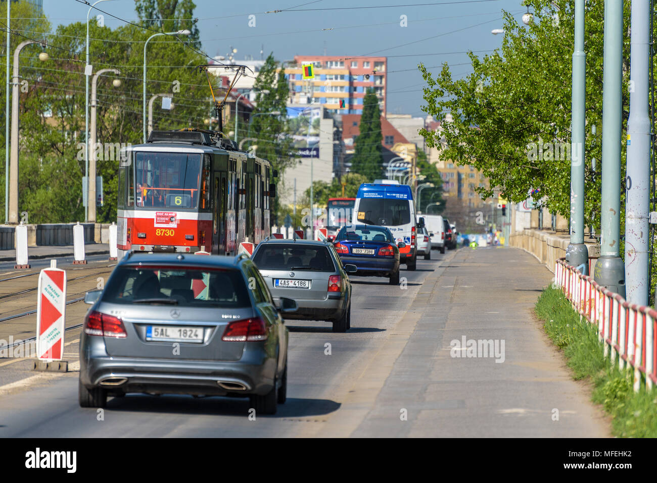 Liben Bridge in Prague Stock Photo - Alamy