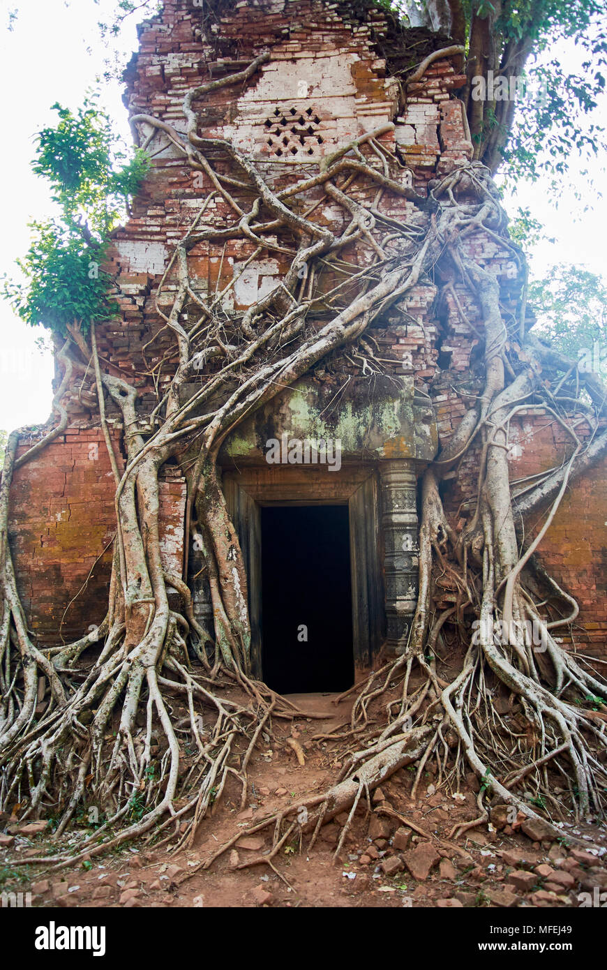most south sanctuary Prasat Pram on the west side It has five towers or ...