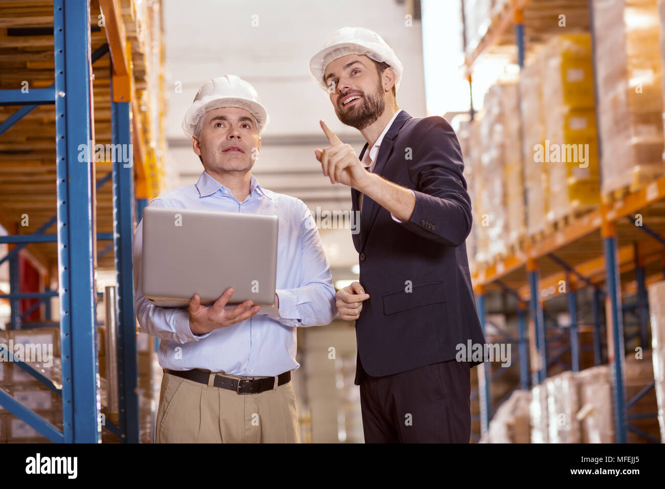 Caucasian man leader boss talking hi-res stock photography and images ...