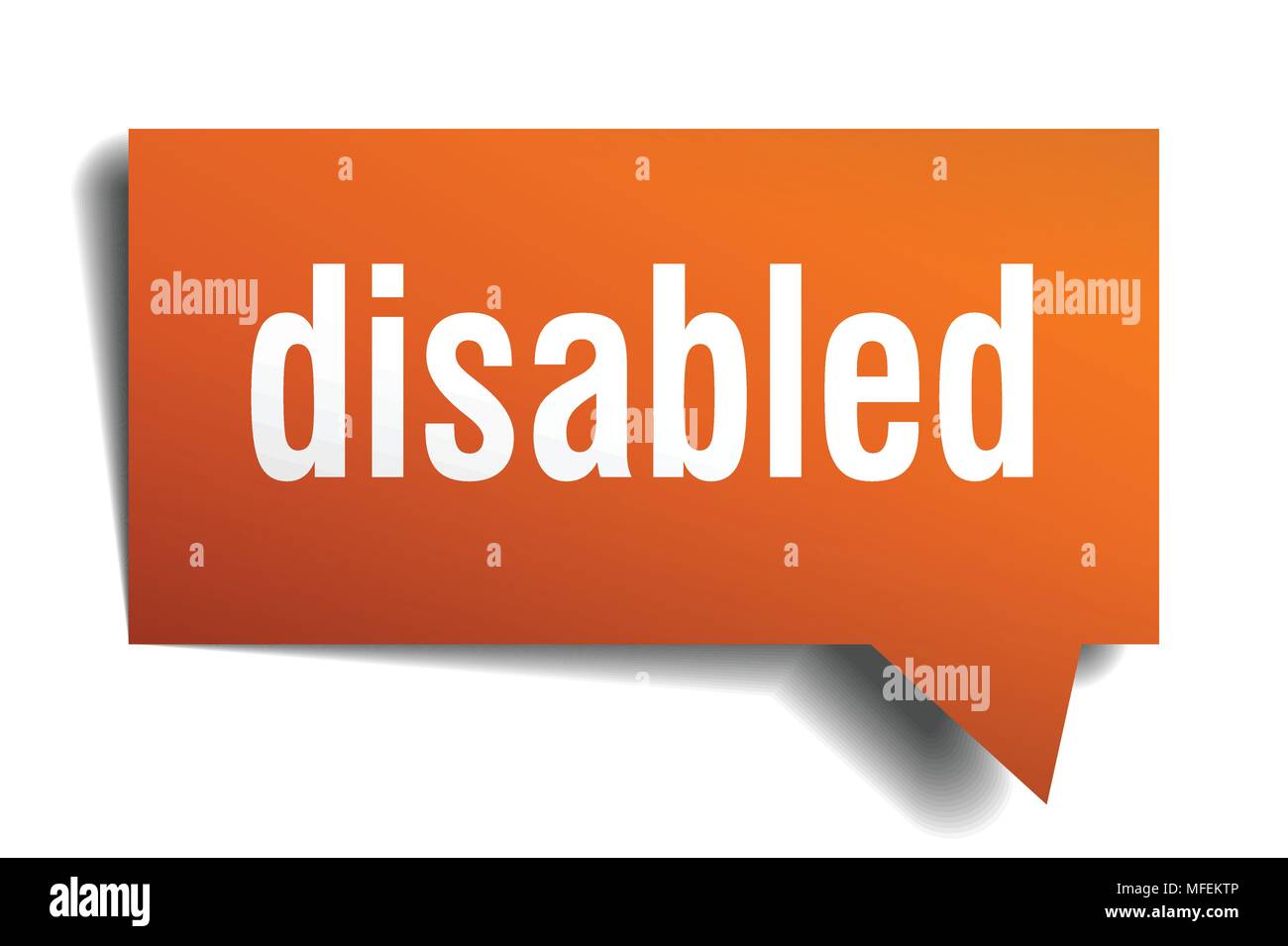 Disabled notice sign Cut Out Stock Images & Pictures - Alamy