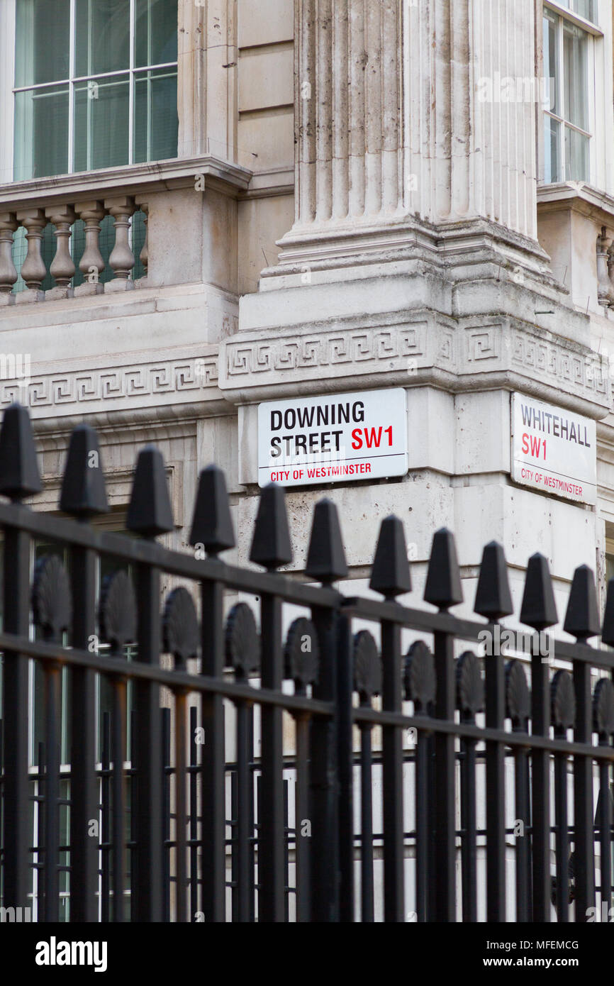 London, United Kingdom - March 27, 2015: A view of the road sign for ...