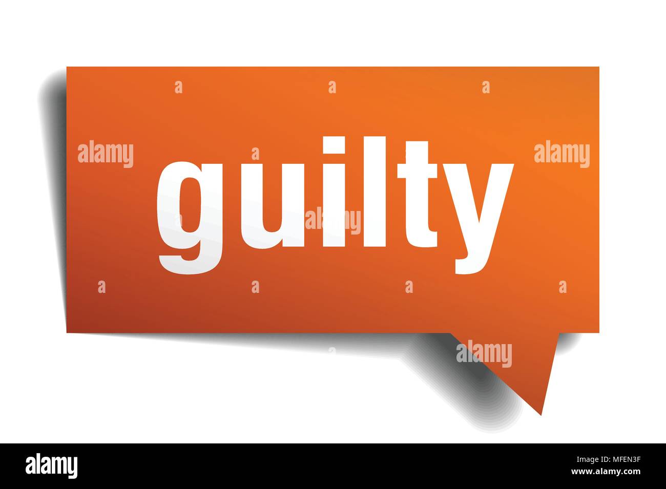 Guilty speech Stock Vector Images - Alamy