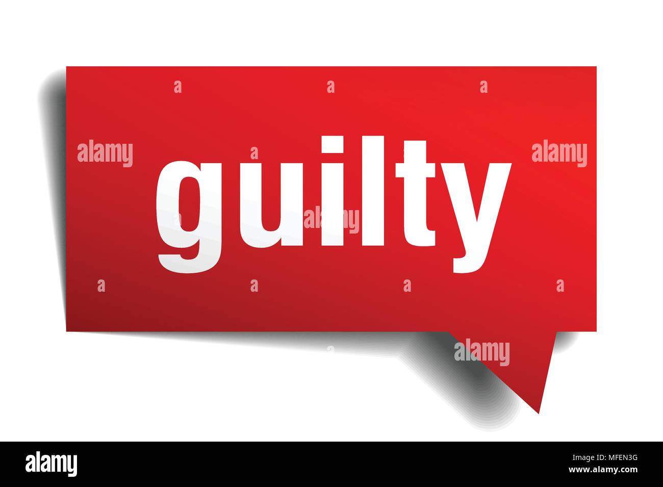 Guilty speech Stock Vector Images - Alamy