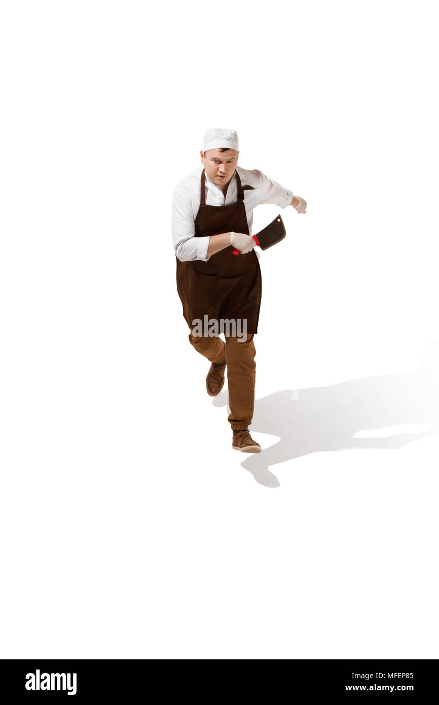 Man running on blade knife hi-res stock photography and images - Alamy