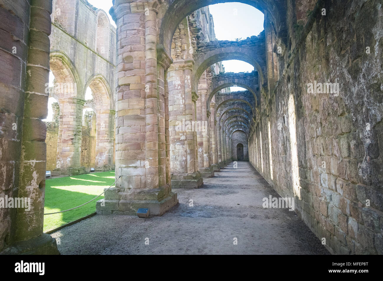 Fountains Abbey, National Trust property, Studley Royal, North ...