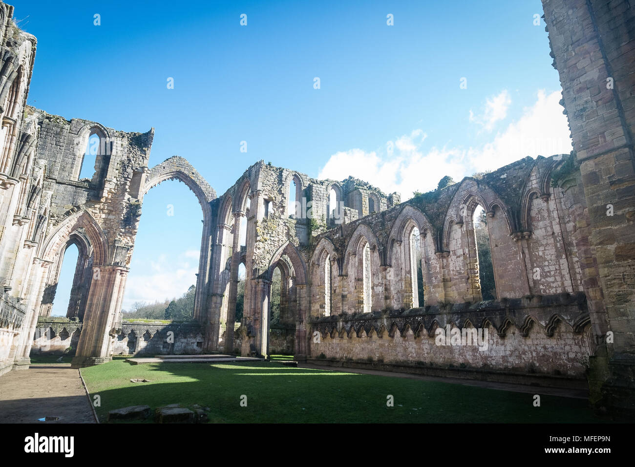 Fountains Abbey, National Trust property, Studley Royal, North ...