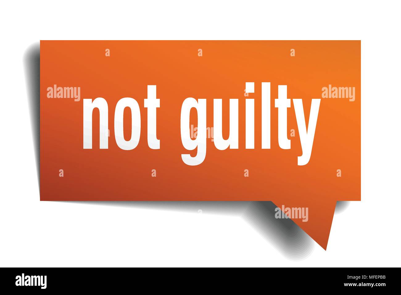 Guilty speech Stock Vector Images - Alamy