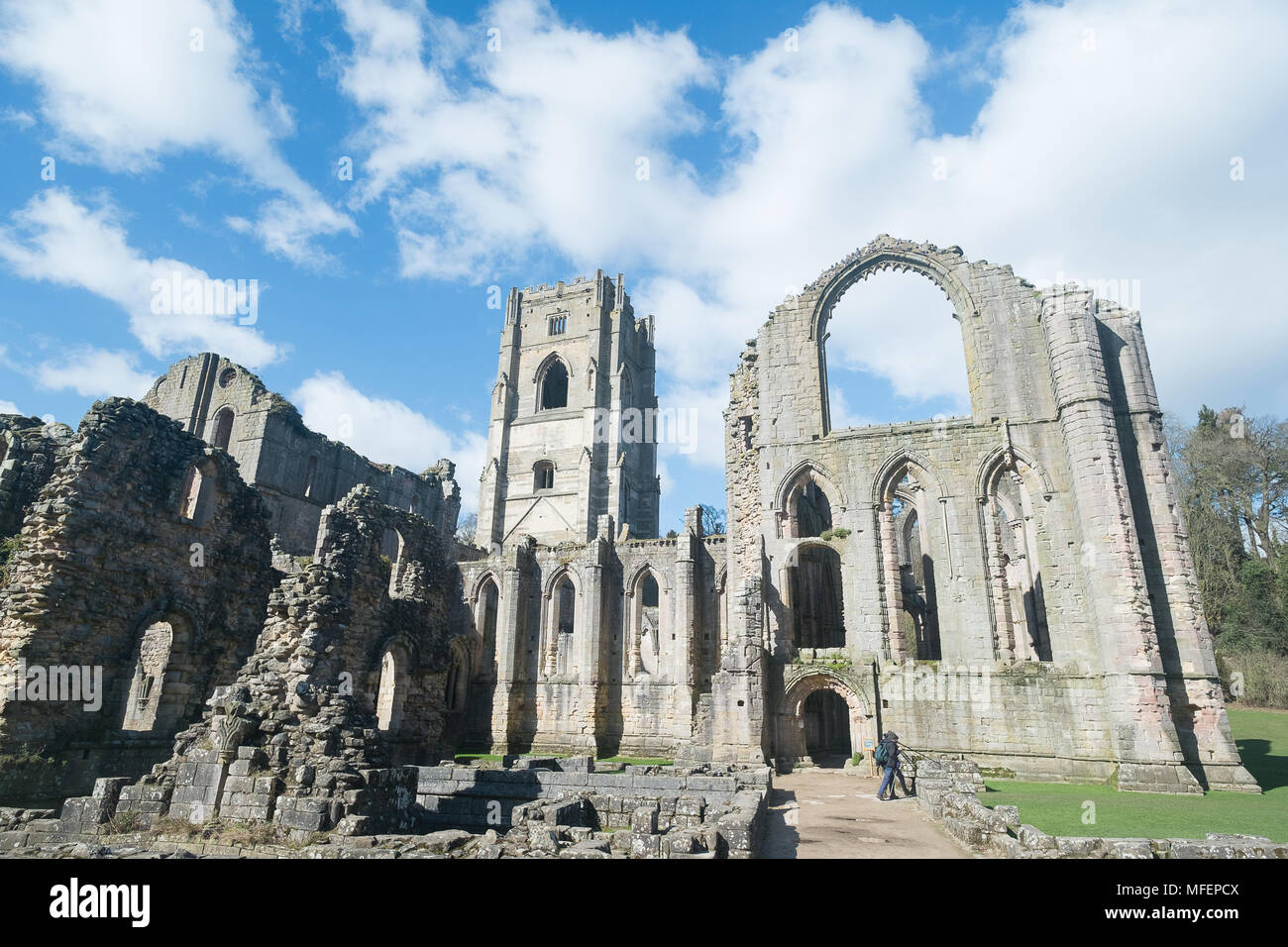 Fountains Abbey, National Trust property, Studley Royal, North ...