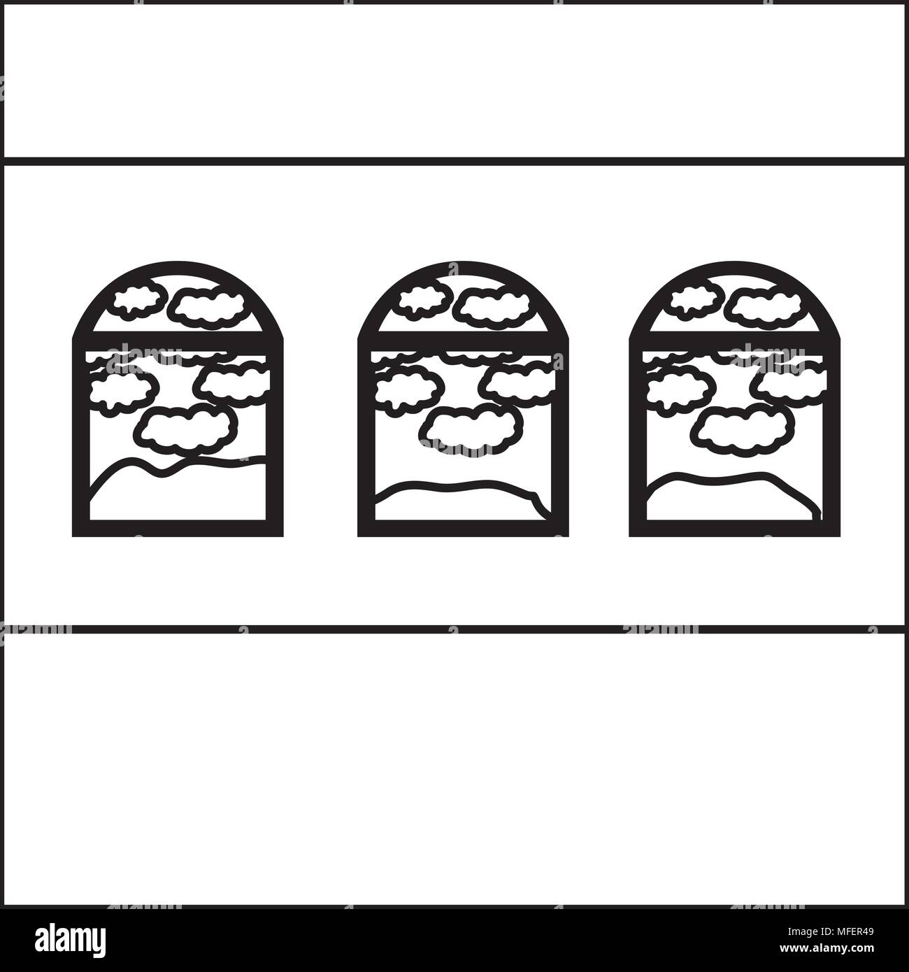 View through the wood Stock Vector Images - Alamy