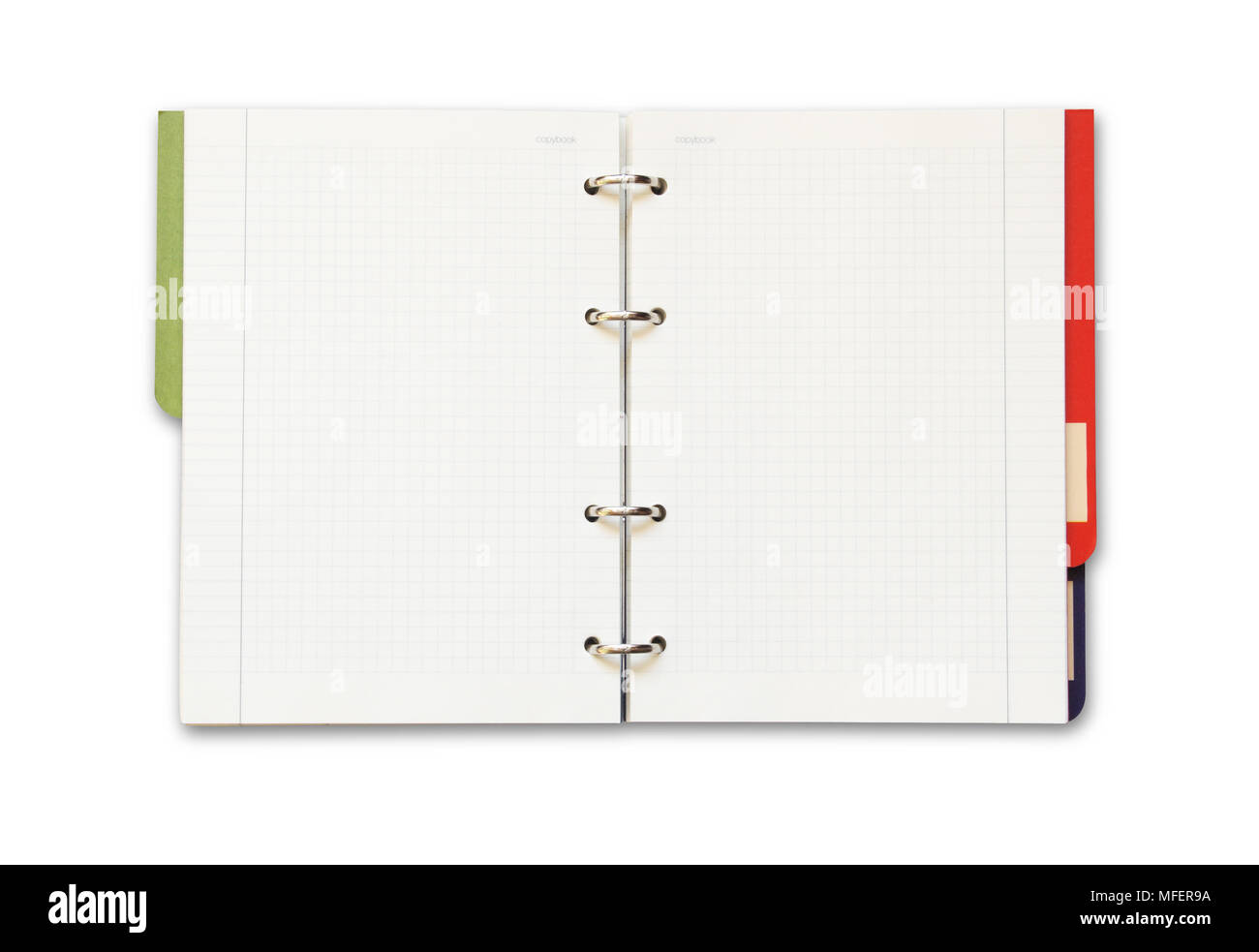 Open spiral notebook isolated on white background with clipping path ... Open spiral notebook isolated on white background with clipping path ...