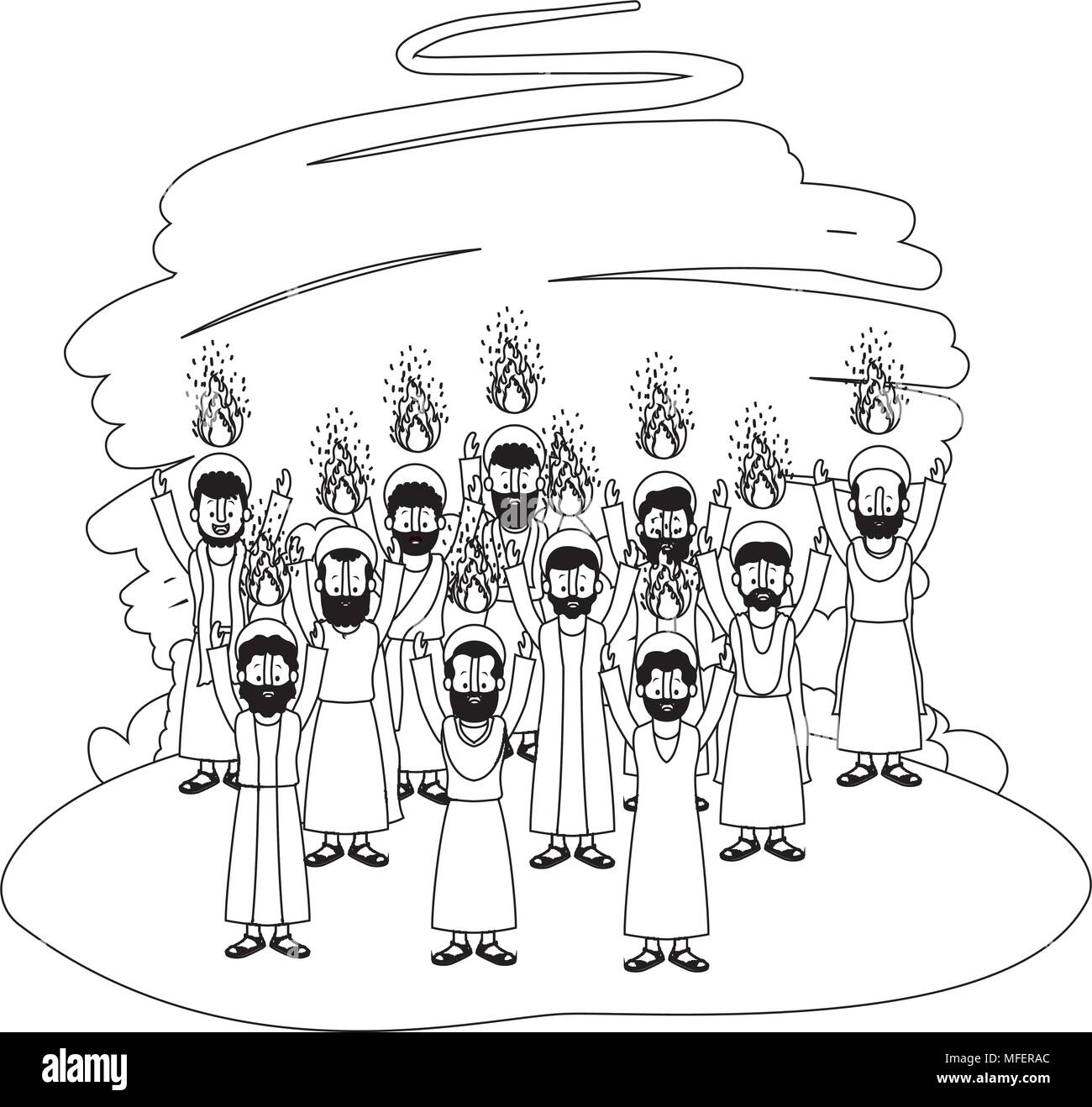 Pentecost Black and White Stock Photos & Images - Alamy