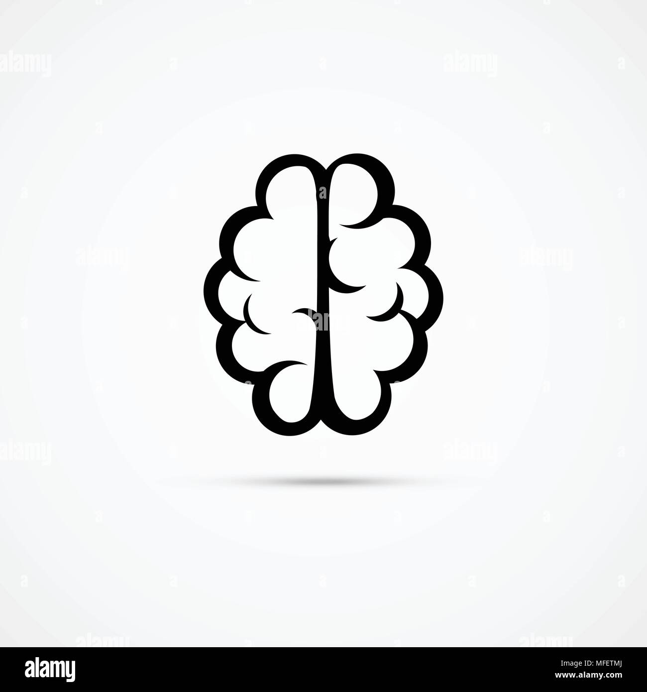 Brain Sign Stock Vector Images - Alamy