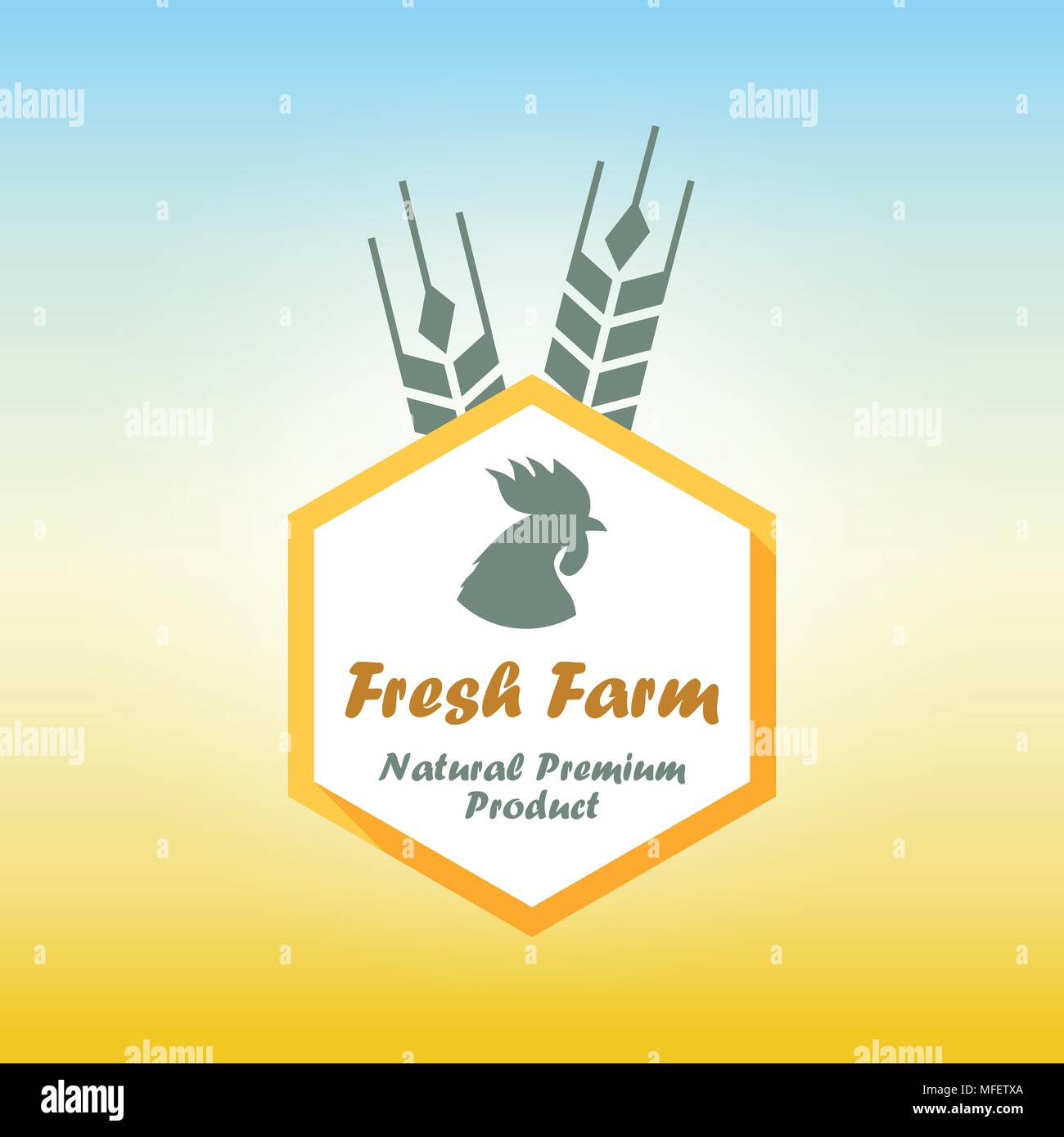 Fresh Farm Emblem Stock Vector Image & Art - Alamy
