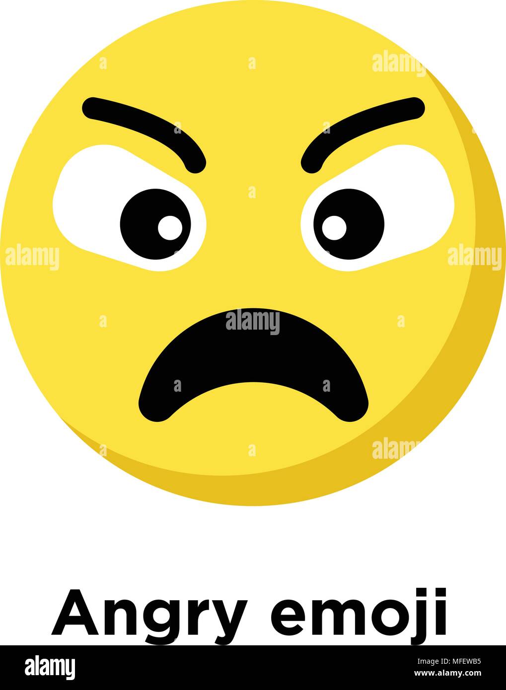 Angry Text Emoticon