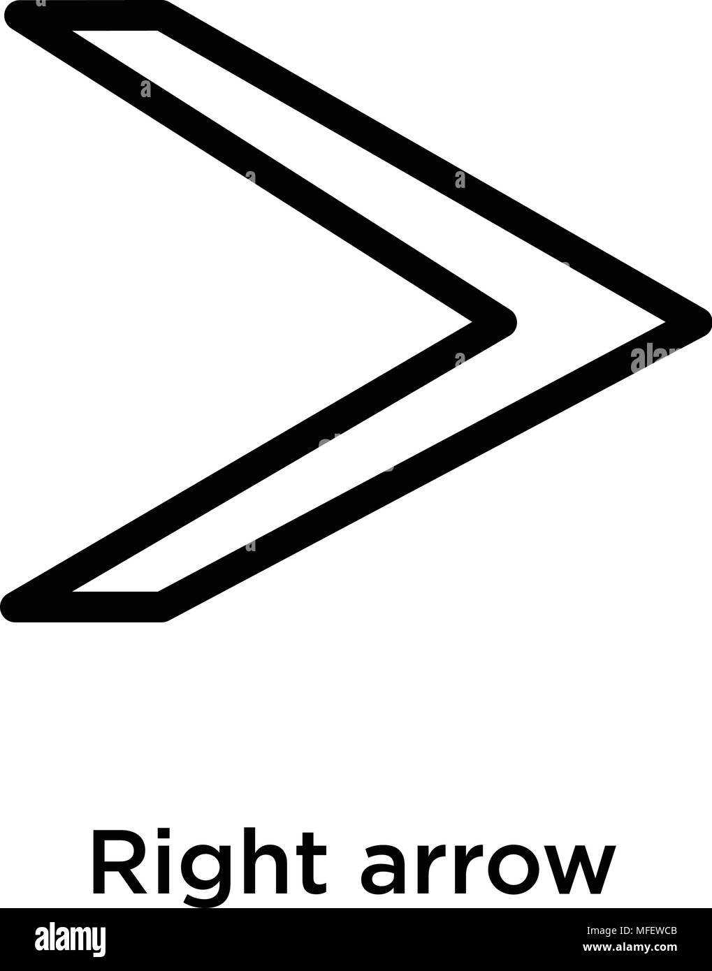 Right arrow icon isolated on white background, vector illustration ... Right arrow icon isolated on white background, vector illustration ...