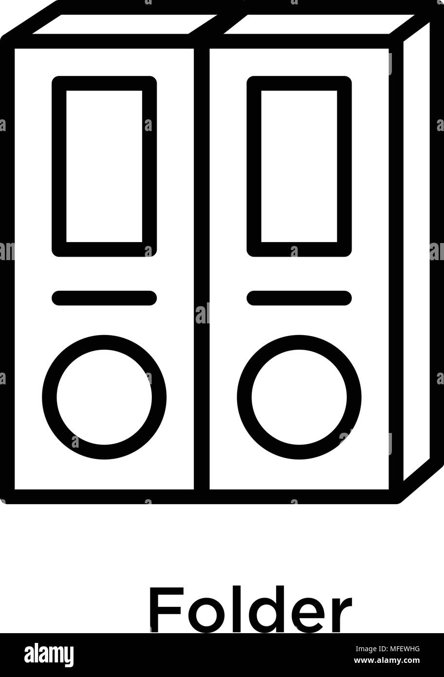 Folder icon isolated on white background, vector illustration Stock ...