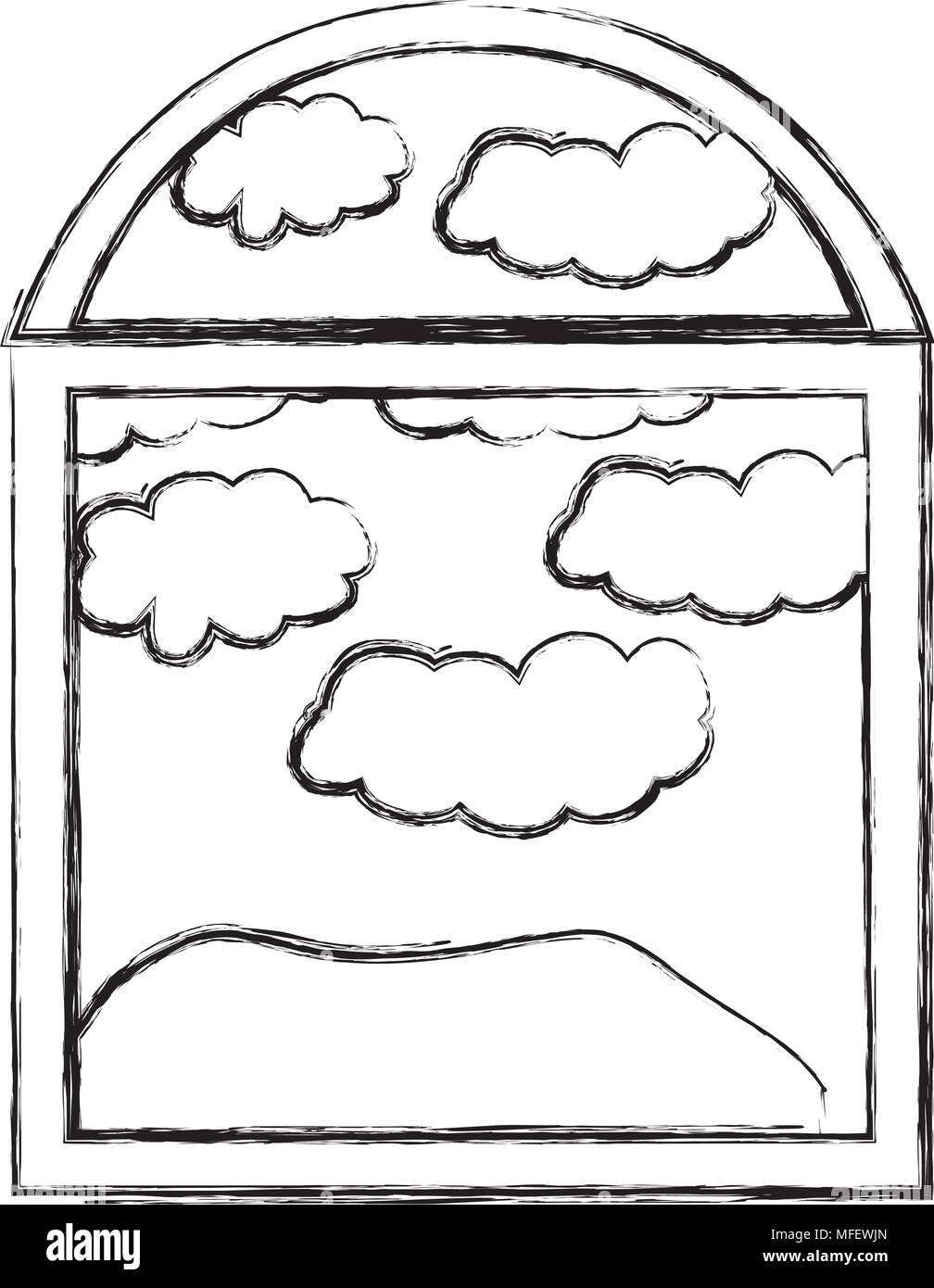 View through the wood Stock Vector Images - Alamy