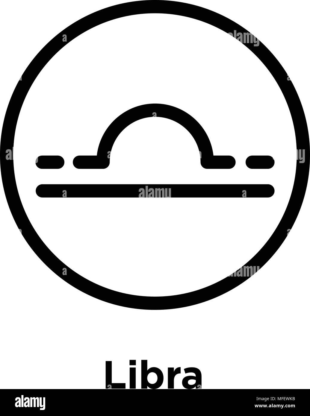 Libra icon isolated on white background, vector illustration Stock ...