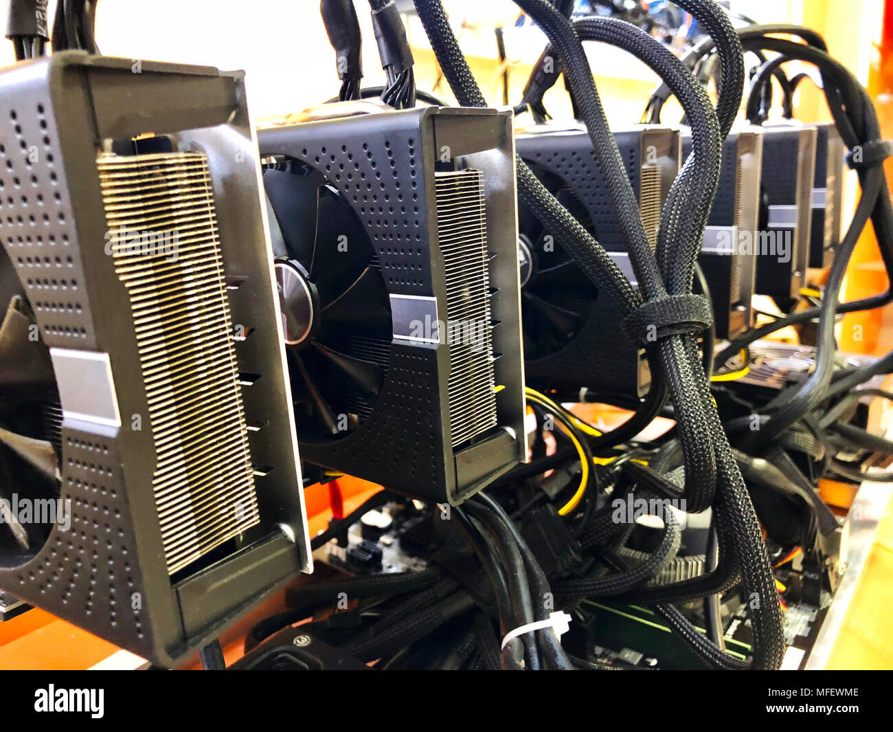 Mining farm on video hi-res stock photography and images - Alamy