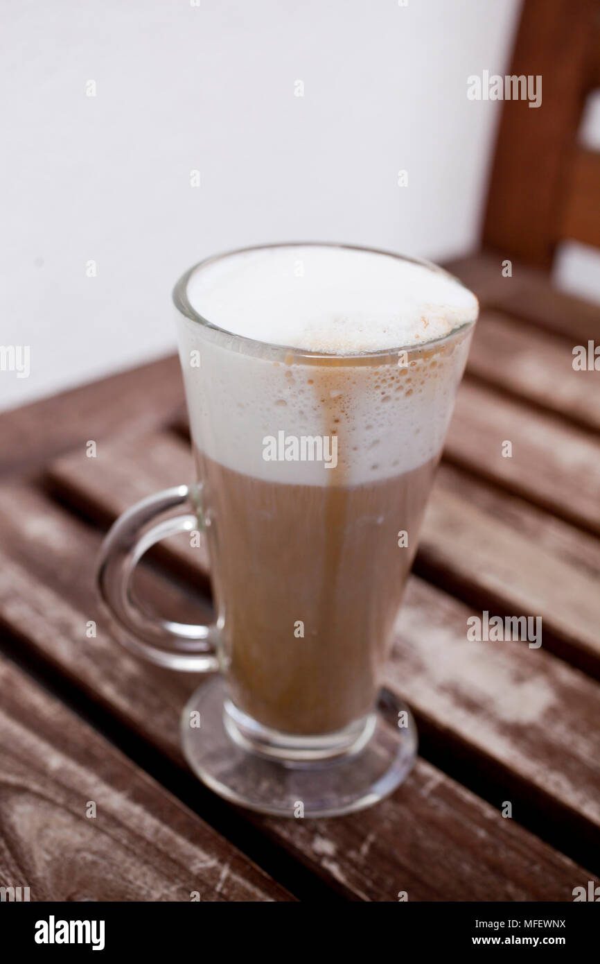 Cup of Coffee Latte Stock Photo - Alamy