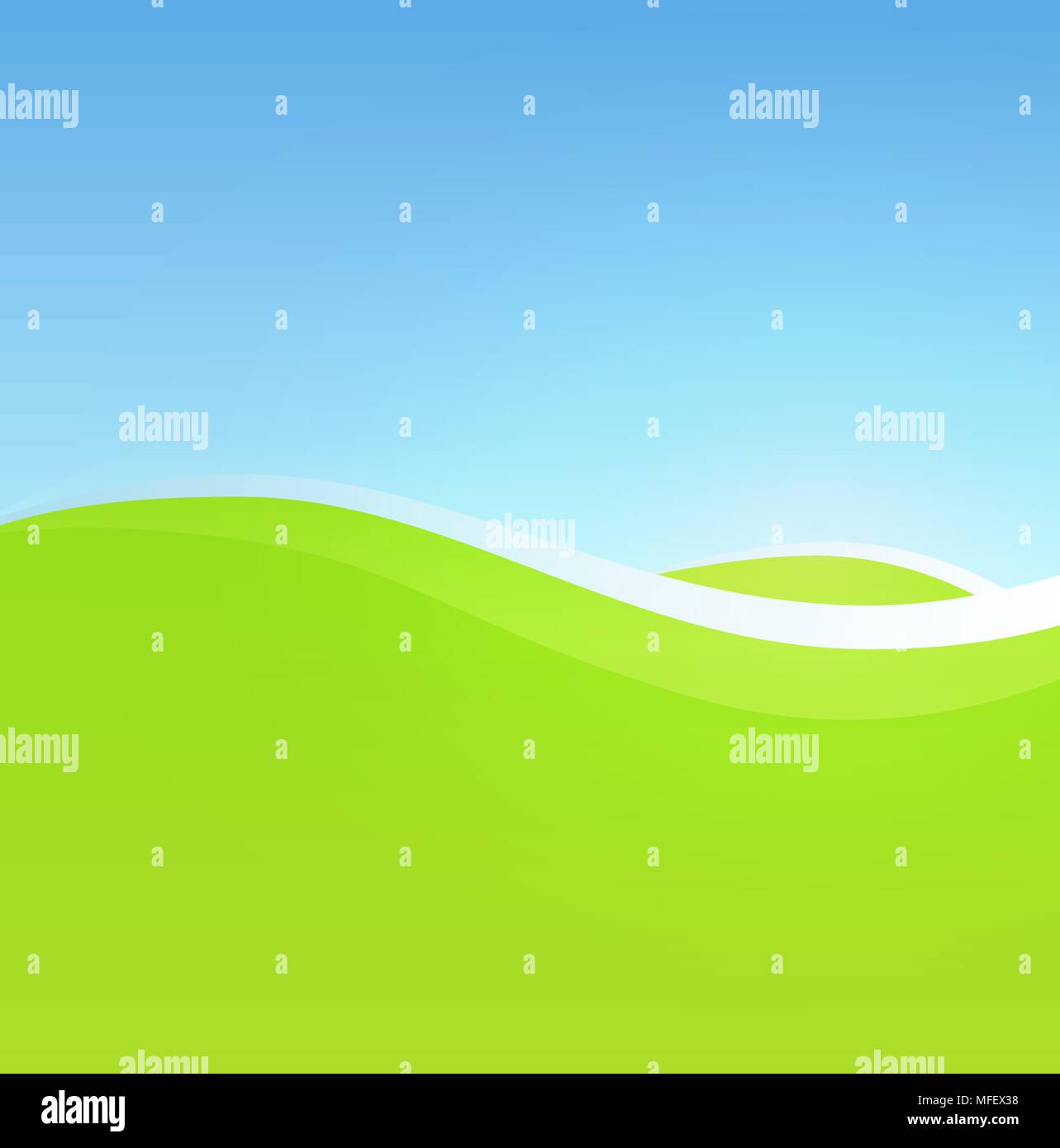 Blue sky horizon hills Stock Vector Images - Alamy