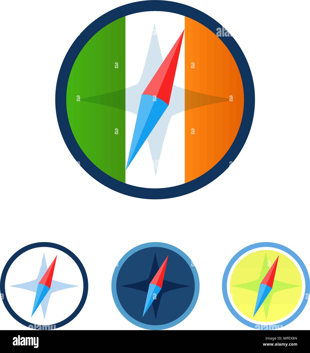 Set of Compasses Stock Vector Image & Art - Alamy