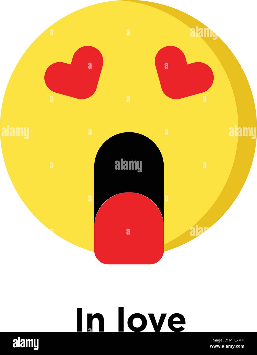 In love icon isolated on white background, vector illustration Stock ...