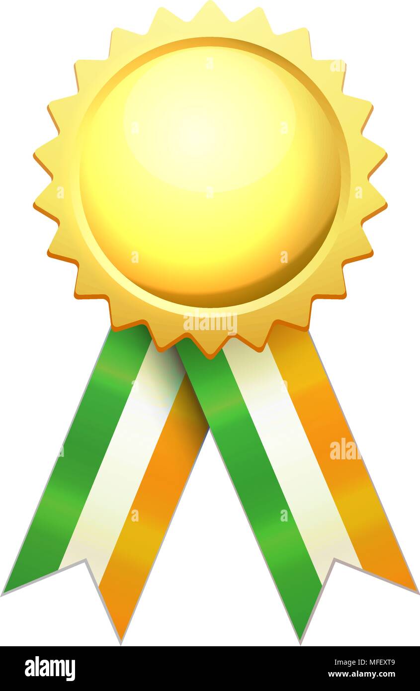 Irish Gold Medal Stock Vector Image & Art - Alamy