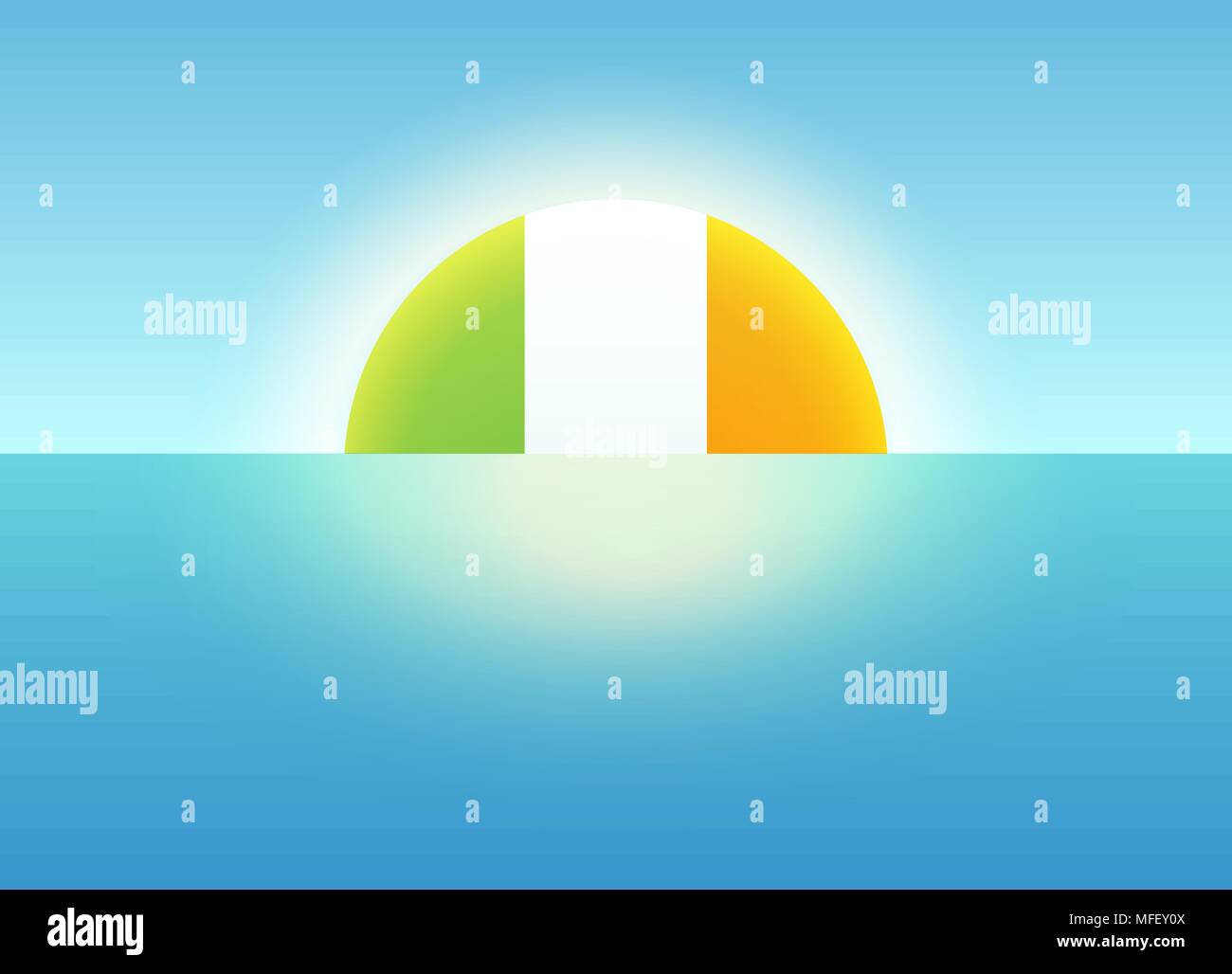 Nature landscape ireland Stock Vector Images - Alamy