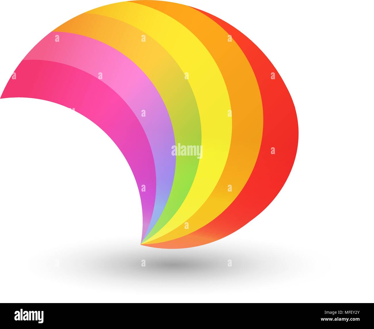 Style Rainbow Shape Stock Vector Image & Art - Alamy