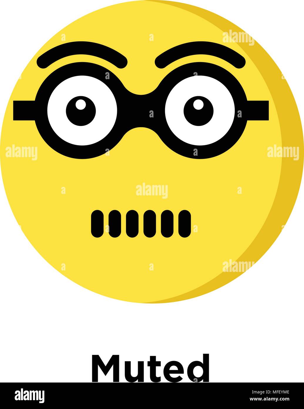 Muted icon isolated on white background, vector illustration Stock ...