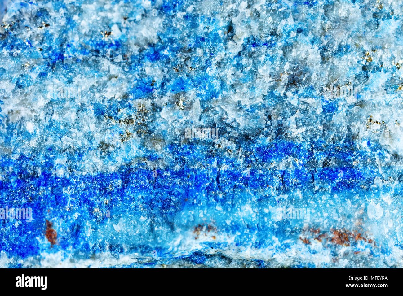 Macro shooting of natural gemstone. The texture of the mineral lazurite ...