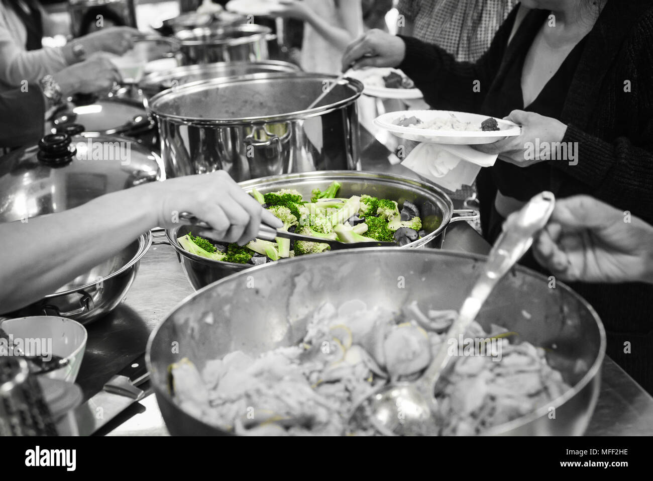 Finished cooking time ready to be served Stock Photo - Alamy