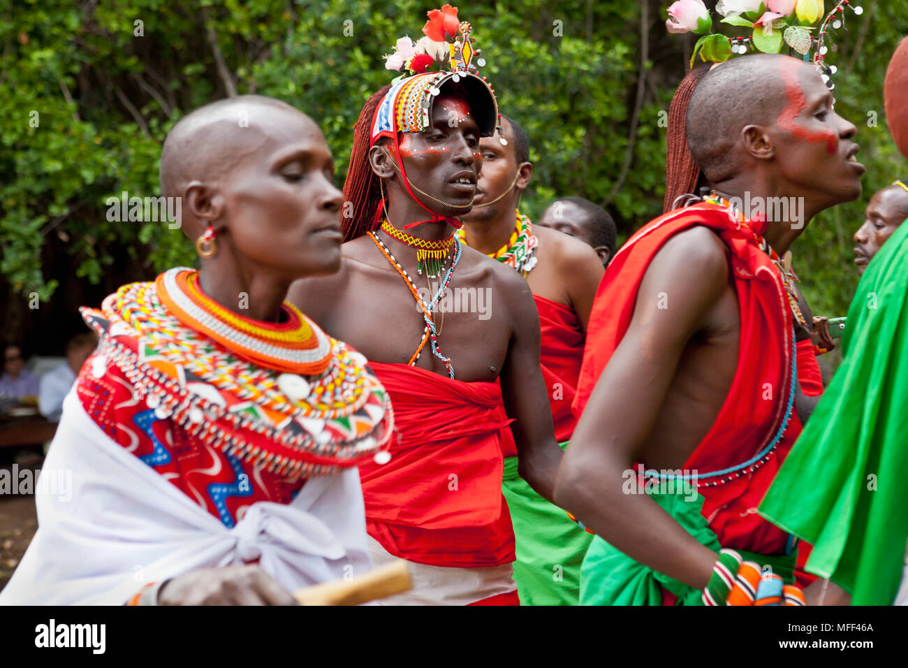 Rendille man in traditional dress. Rendille people are a tribe that ...