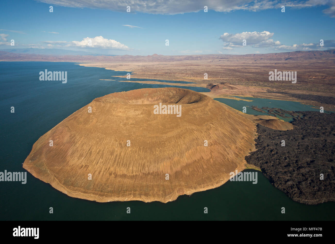 Nabuyatom volcano and lake turkana hi-res stock photography and images ...