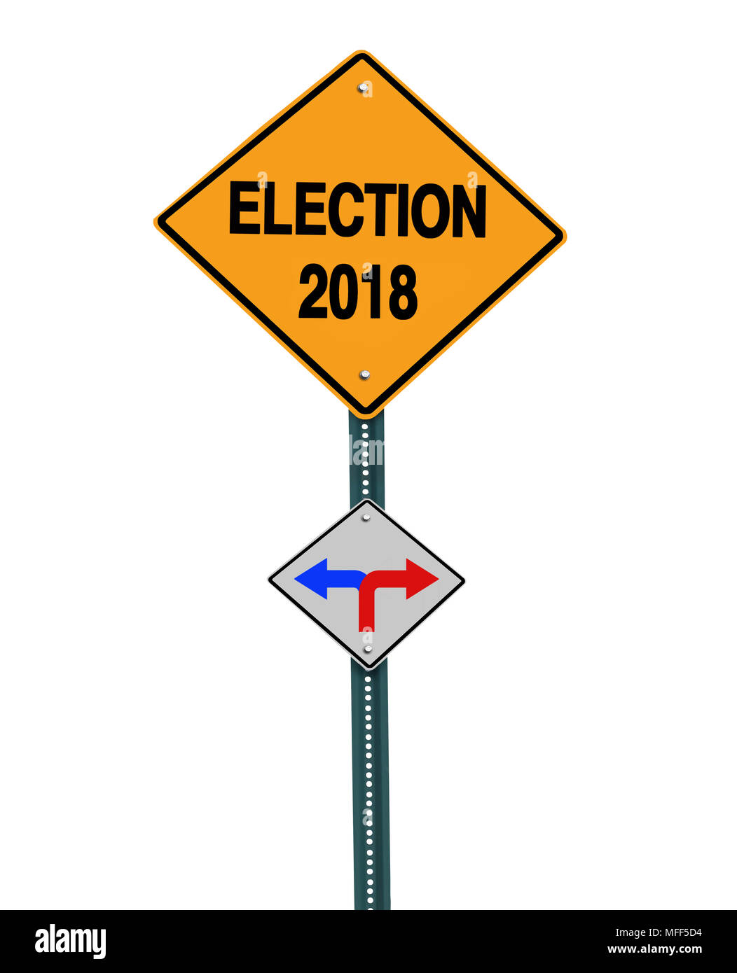 conceptual sign election 2018 left or right Stock Photo - Alamy