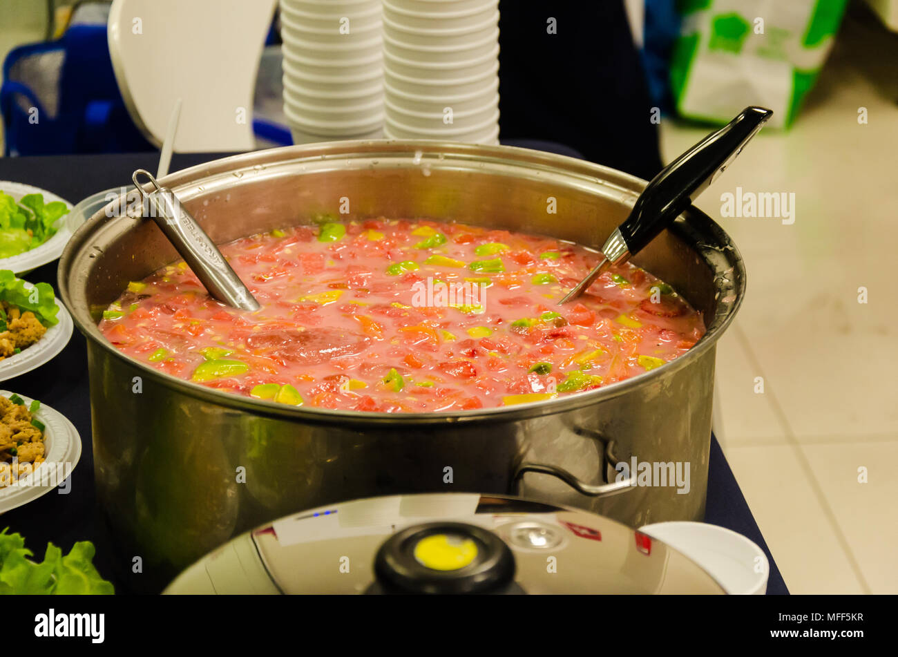 Serving traditional food Stock Photo - Alamy