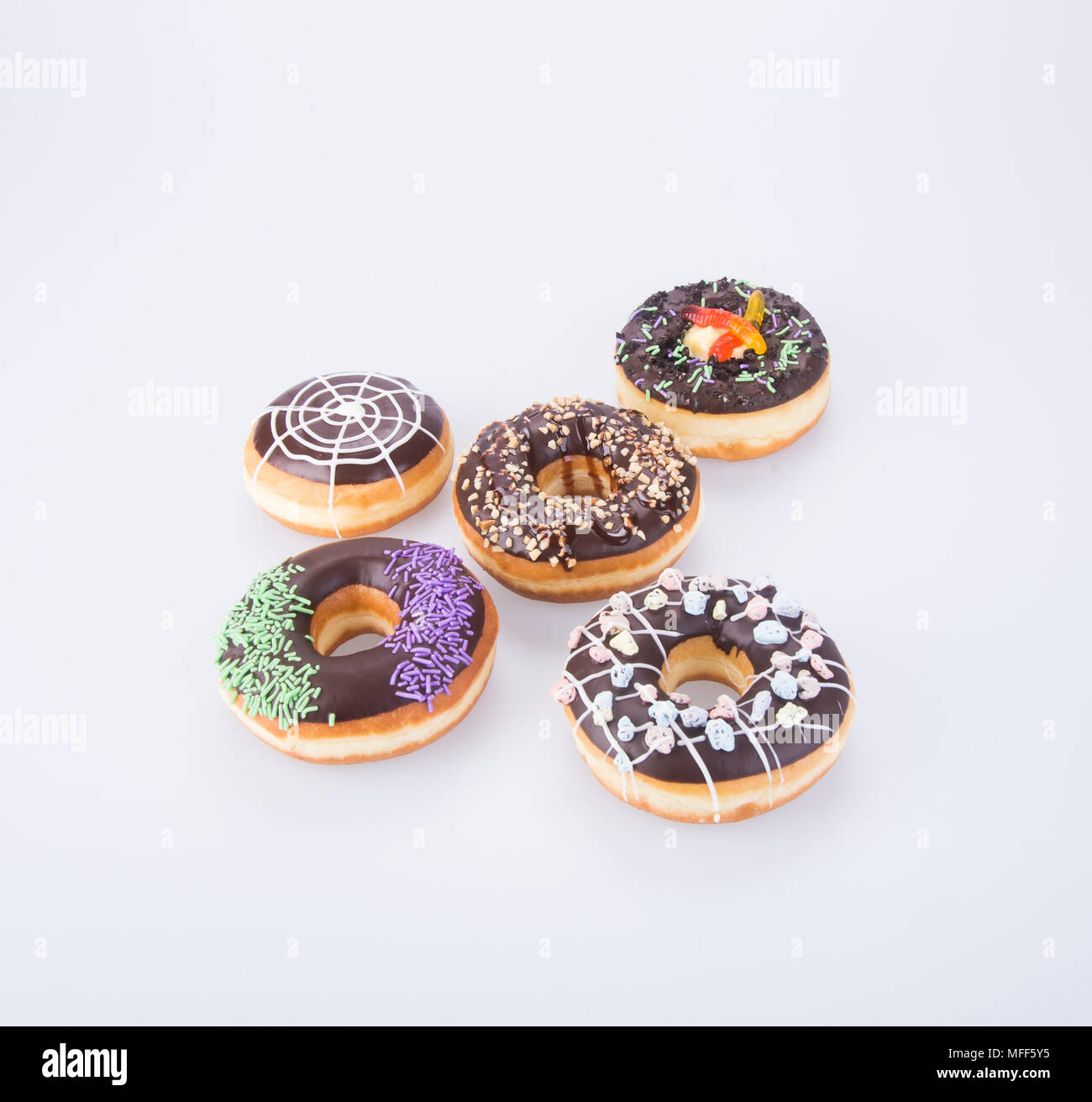 donut. Assorted donuts on background Stock Photo - Alamy