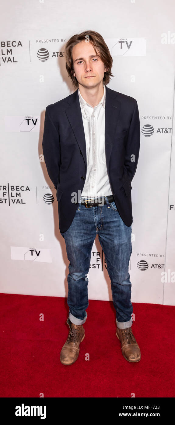 New York, NY, USA - April 23, 2018: Matthew Brown attends the screening ...