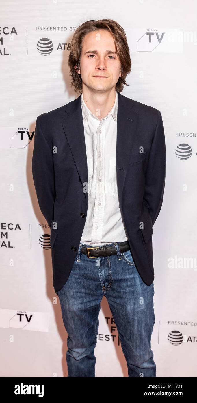 New York, NY, USA - April 23, 2018: Matthew Brown attends the screening ...