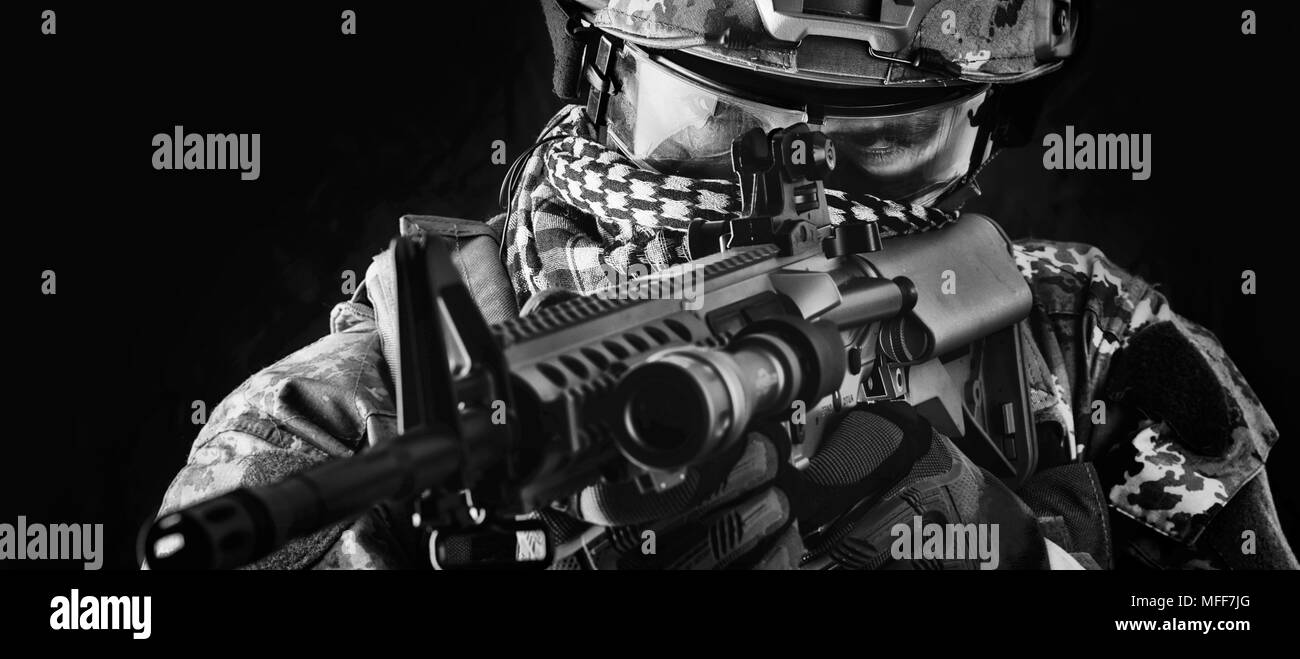 Aim shoot closeup shot Black and White Stock Photos & Images - Alamy