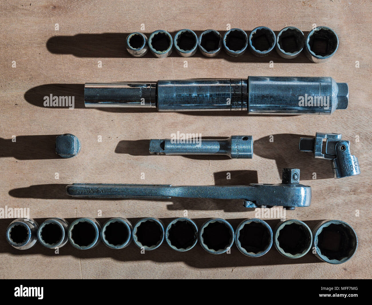 socket wrench tool set Stock Photo - Alamy
