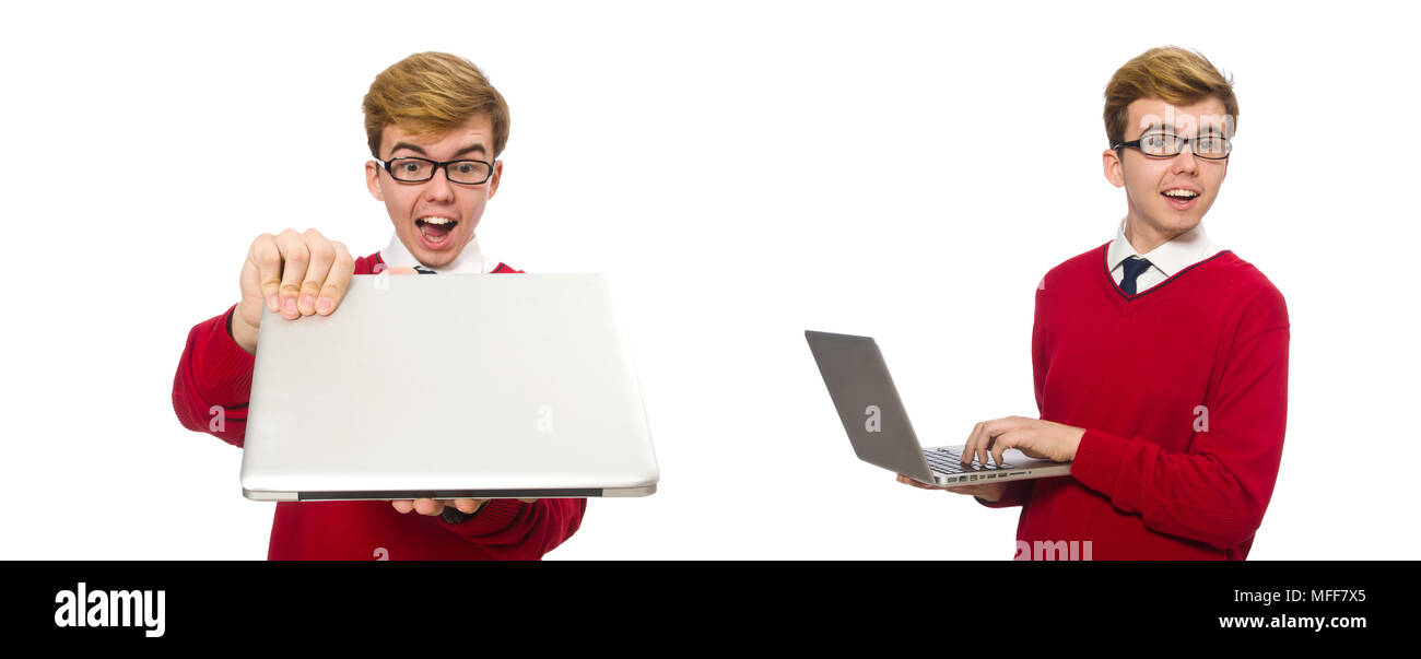 Hacker using computer on Cut Out Stock Images & Pictures - Alamy